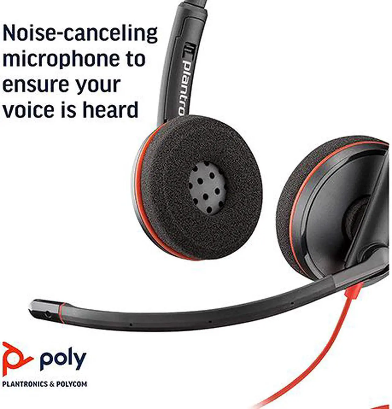 Plantronics - Blackwire 3220 - Wired Dual-Ear (Stereo) Headset with ...