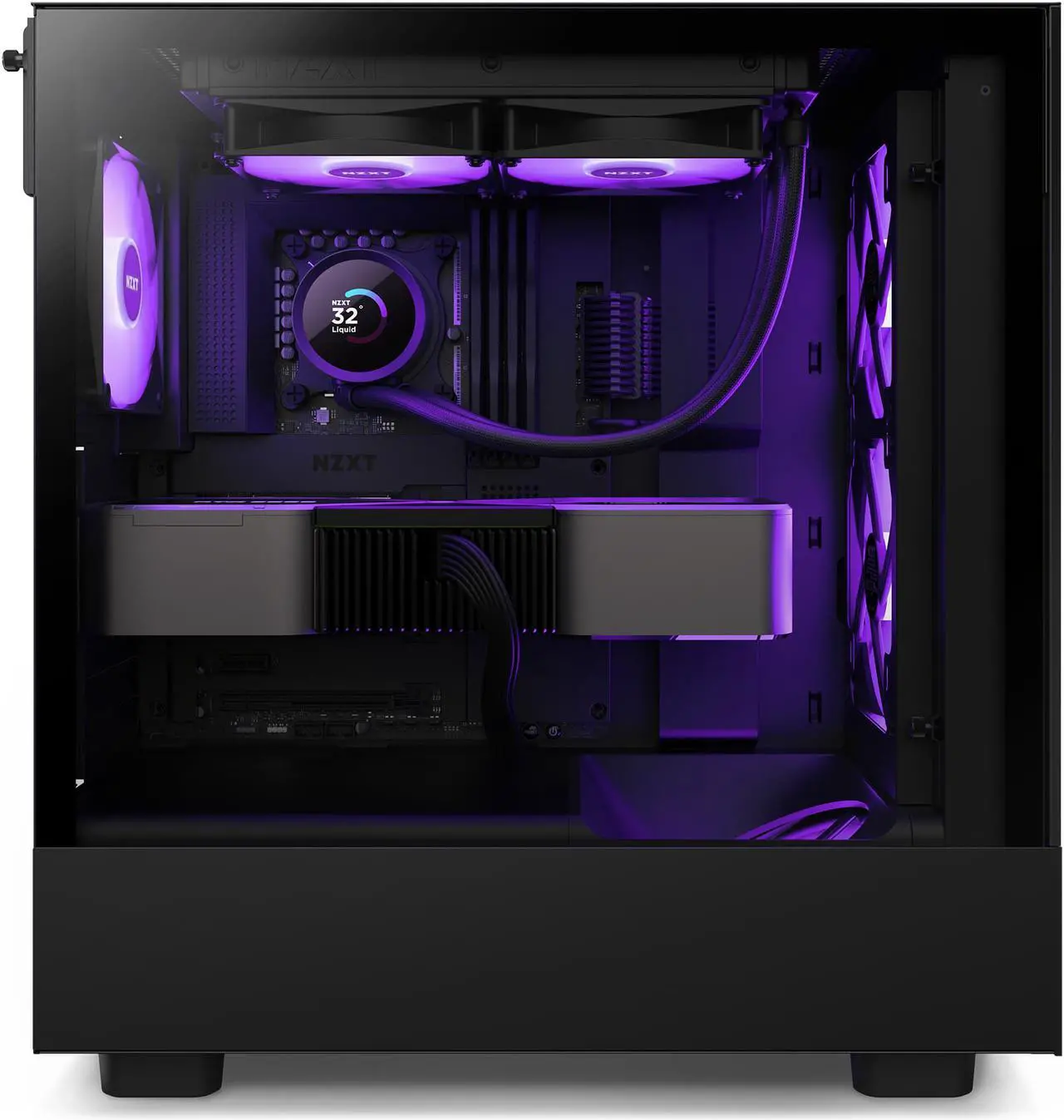 NZXT F140 RGB Core - 140mm Hub-Mounted RGB Fan - 8 Individually ...
