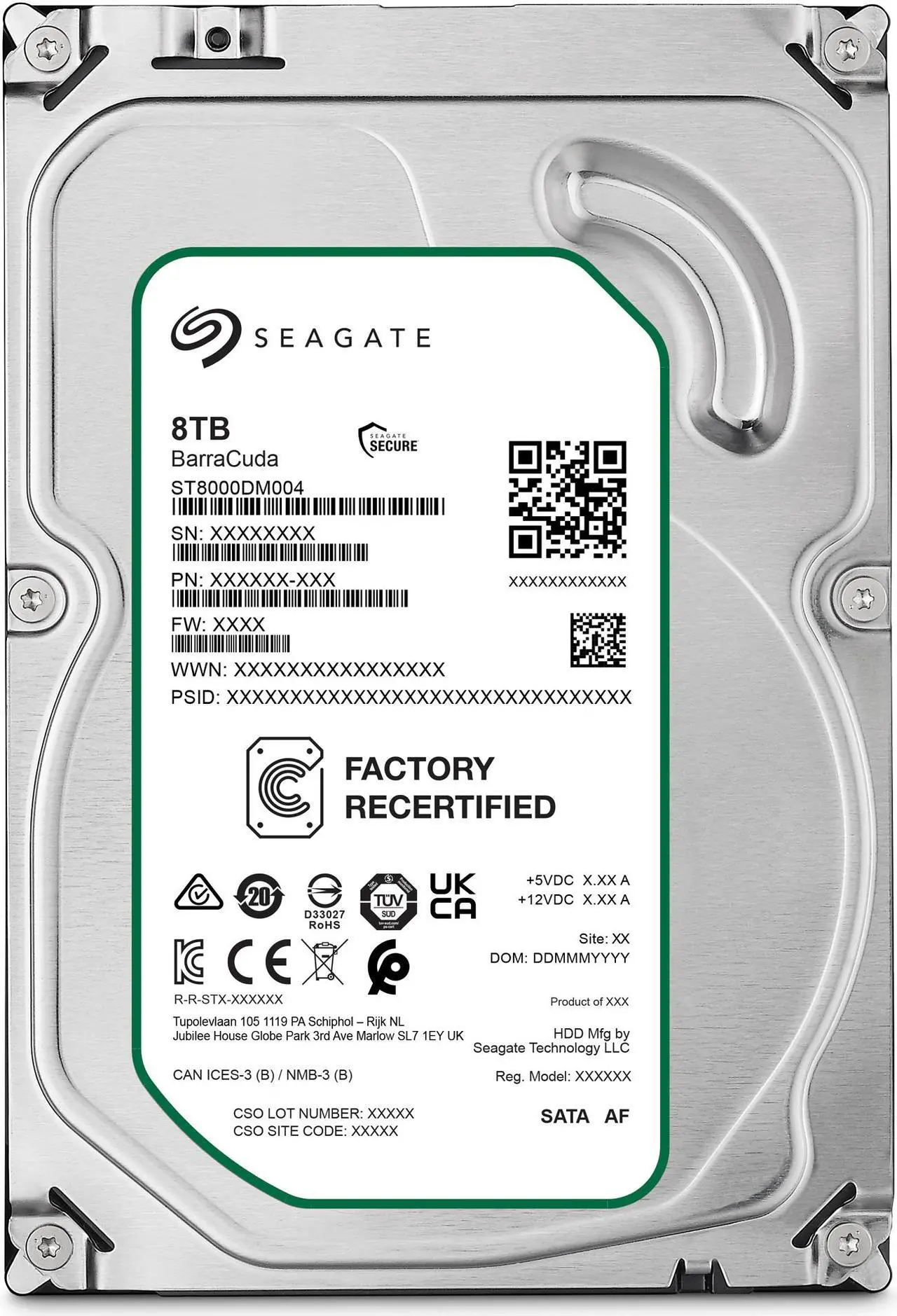 Refurbished: Seagate ST8000DM004 BarraCuda ST8000DM004 8 TB Hard Drive ...