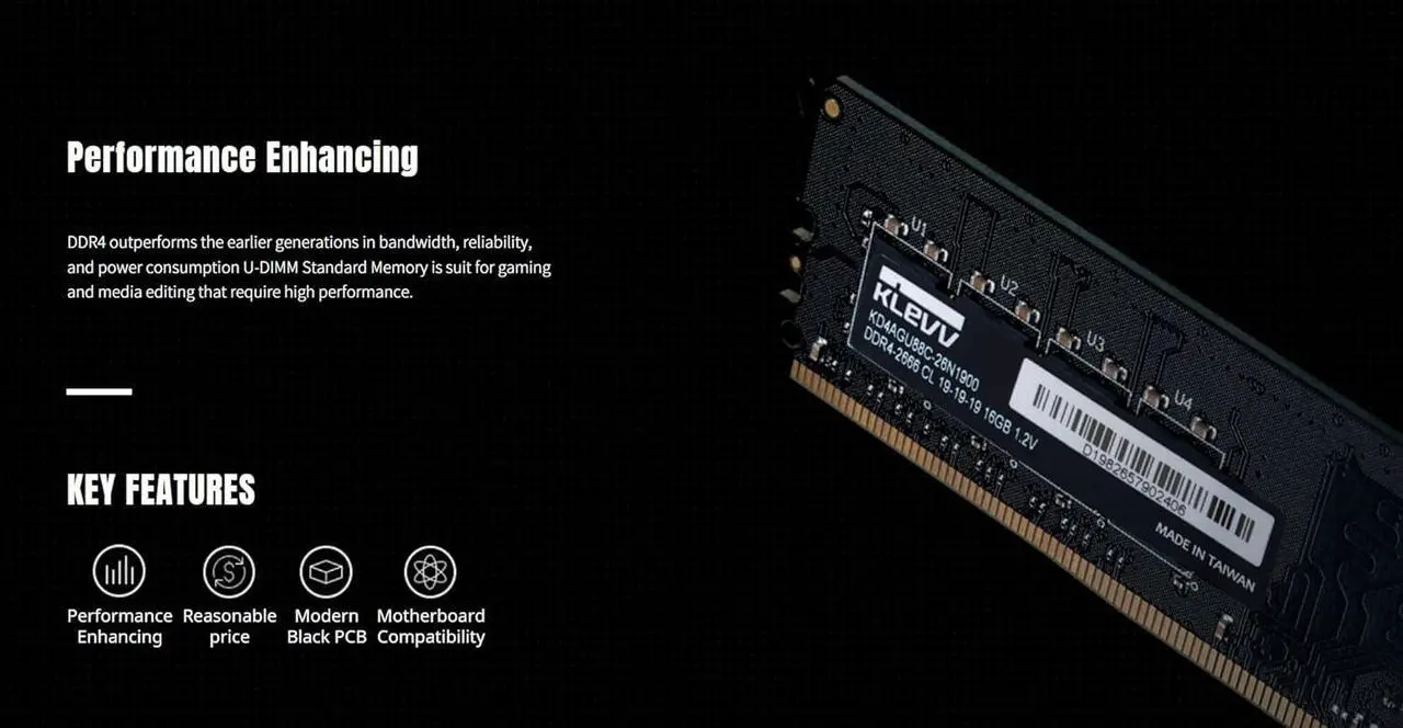 Klevv 32GB (2 x 16GB) 288-Pin PC RAM DDR4 3200 (PC4 25600) Desktop ...