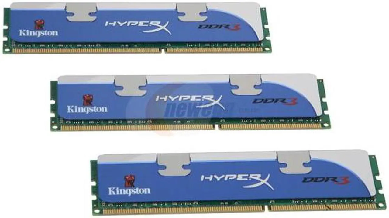HyperX 6GB (3 x 2GB) DDR3 1600 (PC3 12800) Triple Channel Kit Desktop Memory Model ...