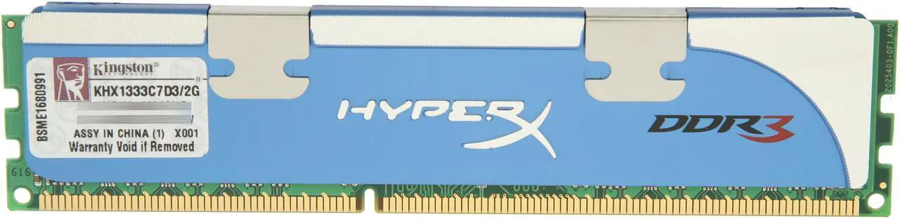 HyperX 2GB DDR3 1333 Desktop Memory Model KHX1333C7D3/2G - Newegg.com
