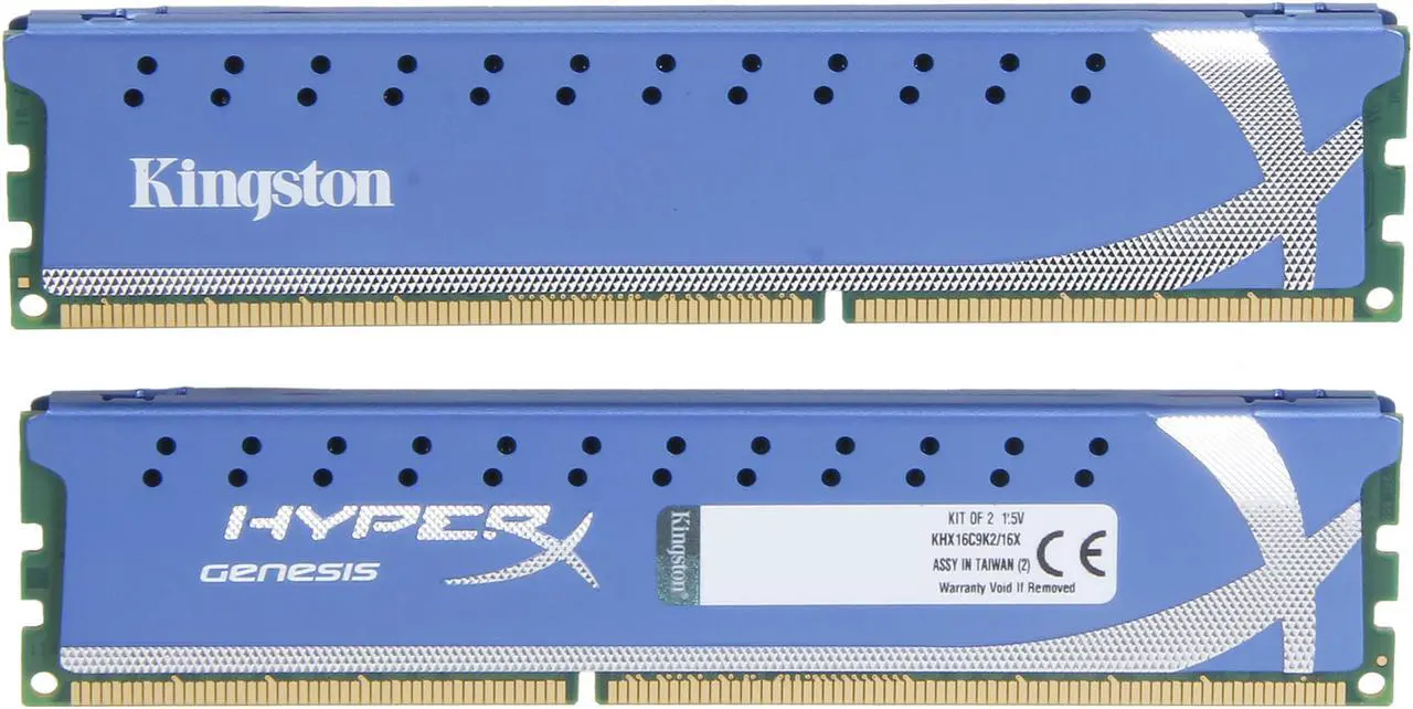 HyperX 16GB (2 x 8GB) DDR3 1600 Desktop Memory XMP Model KHX16C9K2/16X ...