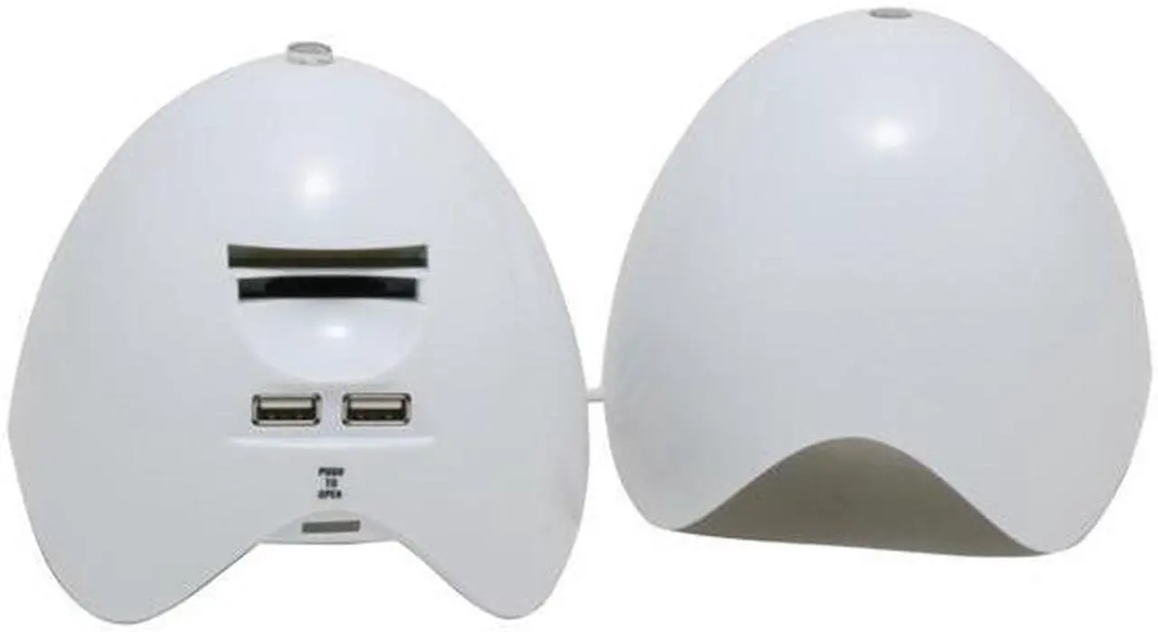 AVS Gear PI-FHB05-EGG USB 2.0 Egg Shape COMBO Device Card Reader / Hub ...