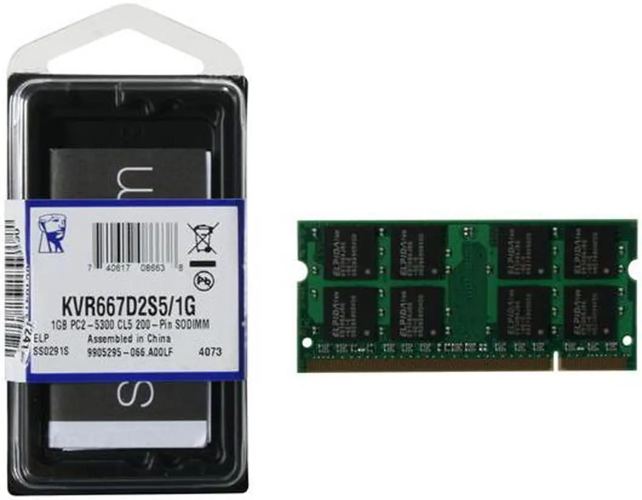 Kingston 1GB 200-Pin DDR2 SO-DIMM DDR2 667 (PC2 5300) Laptop Memory Model KVR667D2S5/1G - Newegg.ca