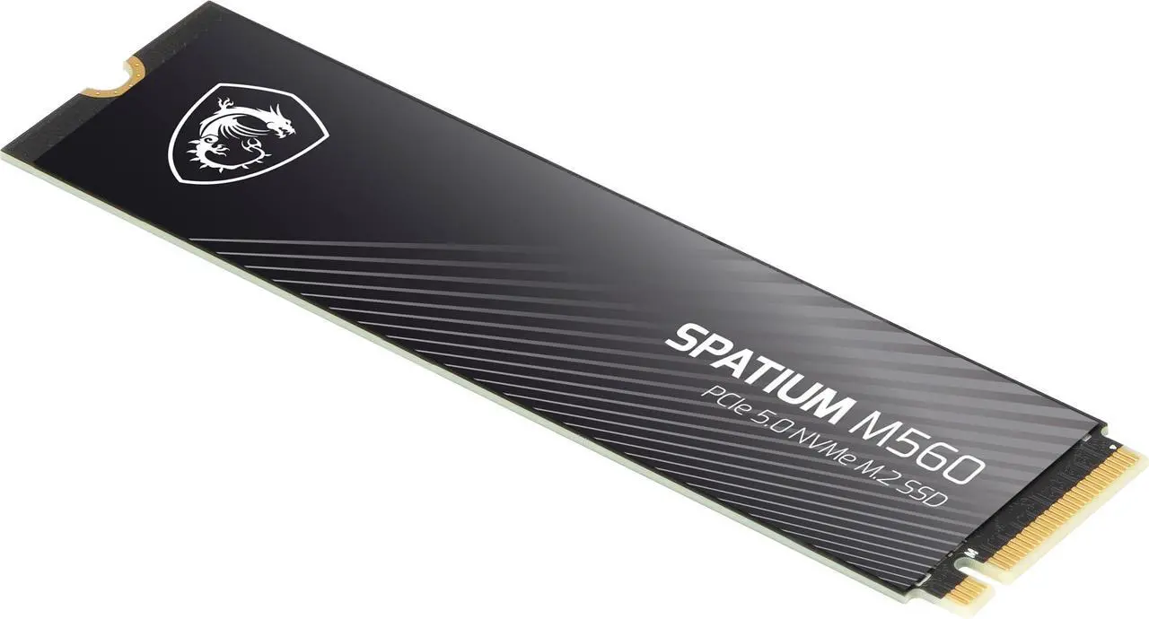 MSI SPATIUM M560 PCIe 5.0 NVMe M.2 1TB Solid State Drive (SSD ...