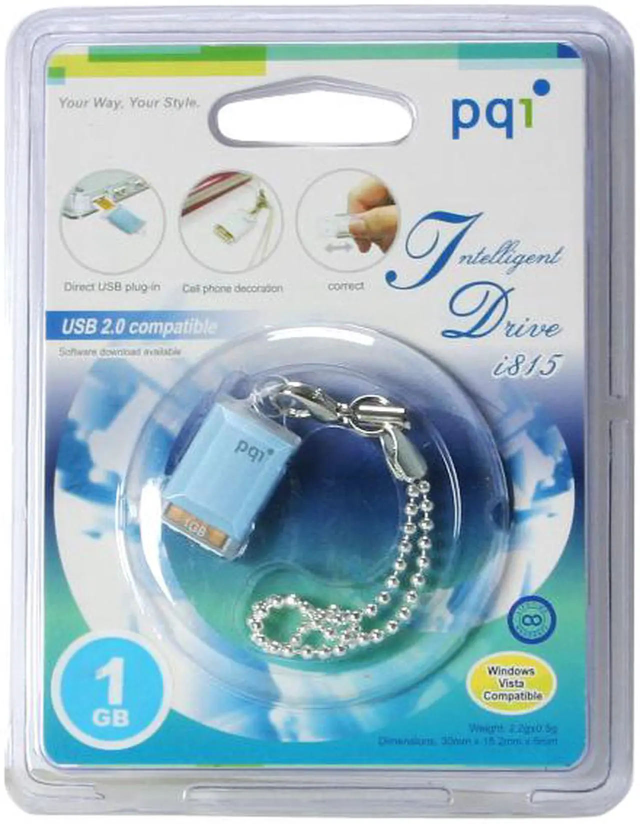 PQI i815 1GB Flash Drive (USB2.0 Portable) - Newegg.com