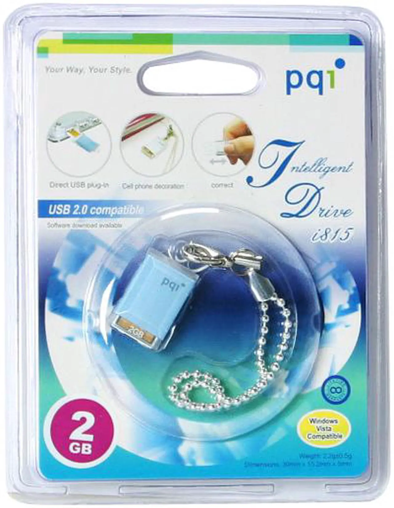 PQI i815 2GB Flash Drive (USB2.0 Portable) - Newegg.com