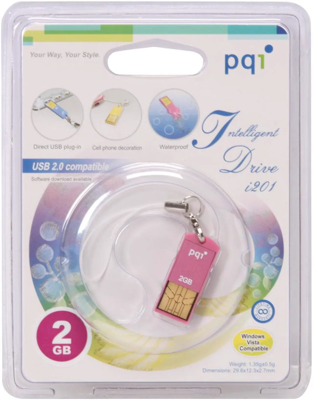 PQI i201 2GB Flash Drive (USB2.0 Portable) - Newegg.com
