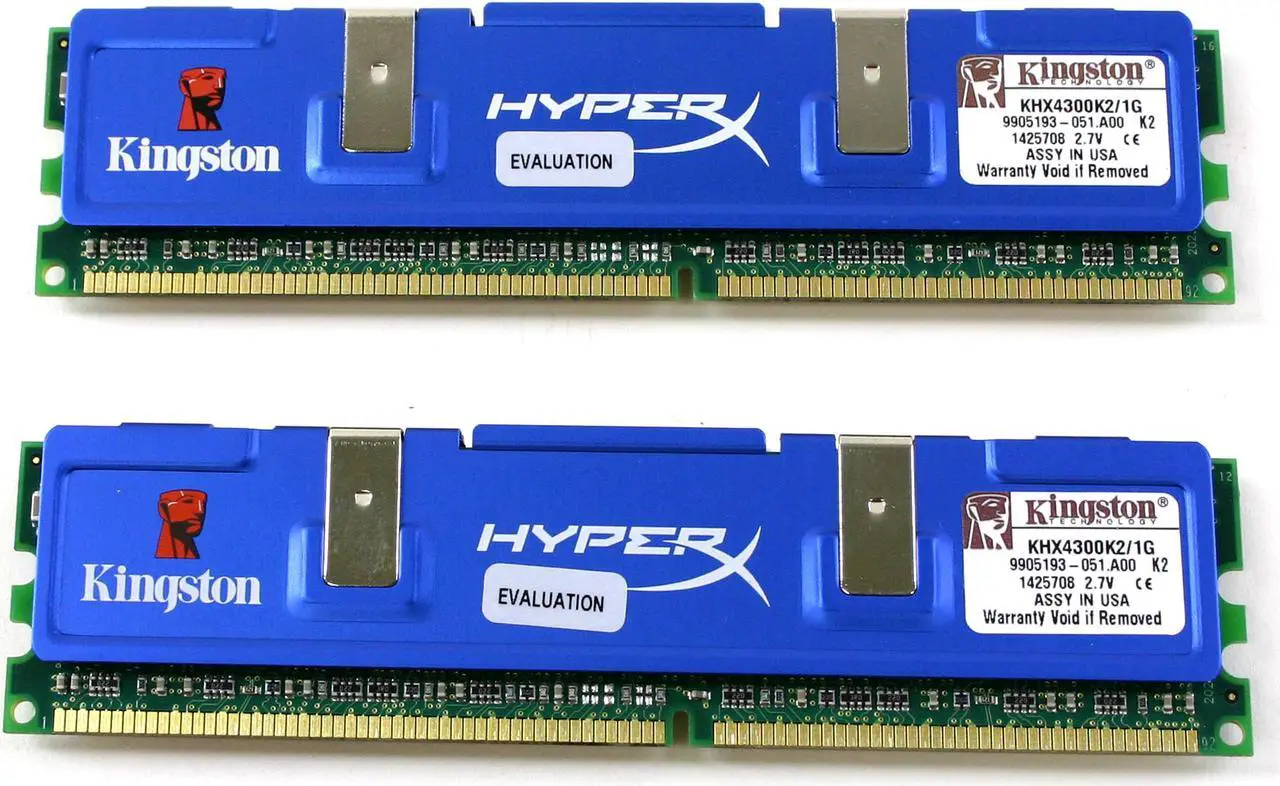 HyperX 1GB (2 x 512MB) DDR 533 (PC 4300) Dual Channel Kit Desktop ...