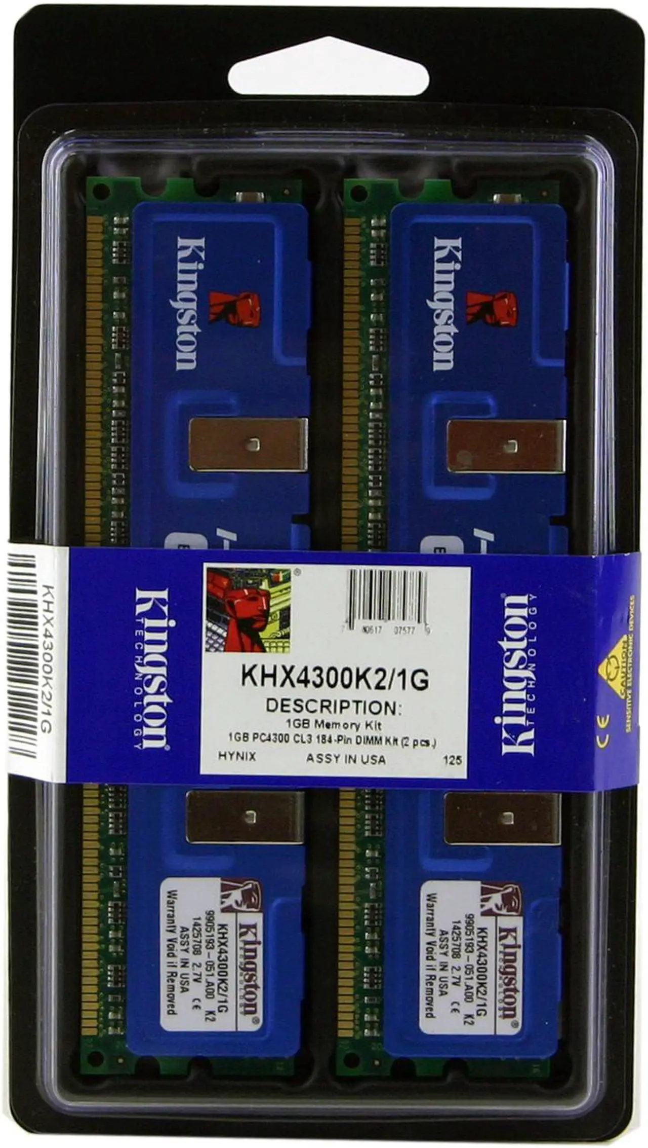 HyperX 1GB (2 x 512MB) DDR 533 (PC 4300) Dual Channel Kit Desktop ...