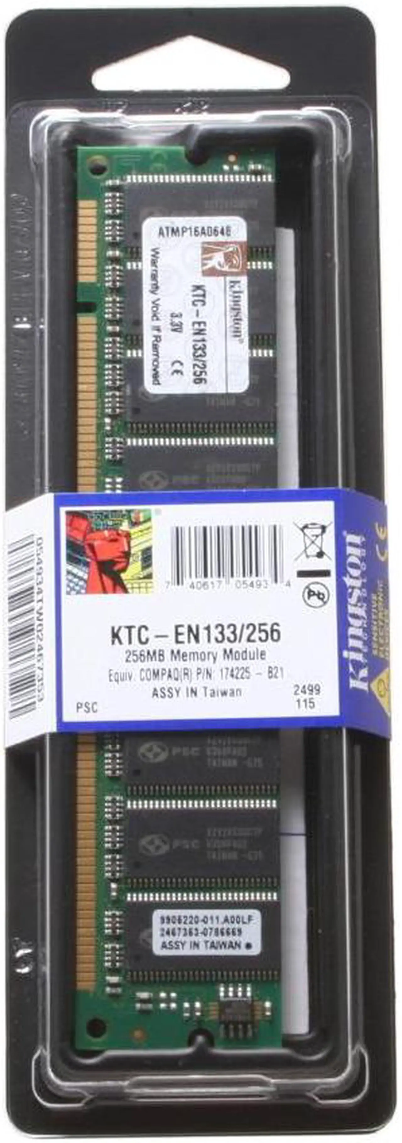 Kingston 256MB 168-Pin SDRAM System Specific Memory for HP/Compaq ...