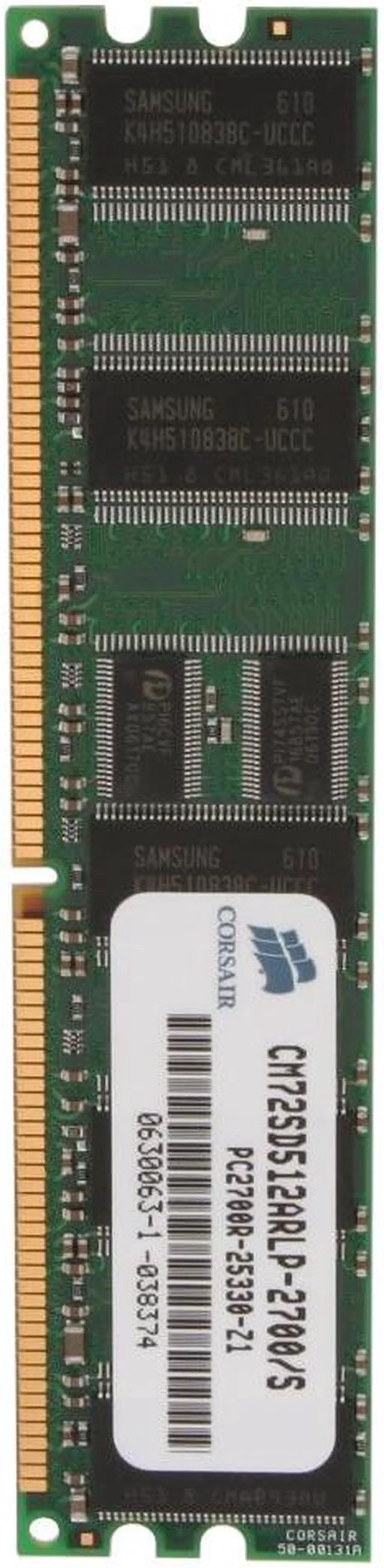 CORSAIR 512MB ECC Registered DDR 333 (PC 2700) Server Memory Model ...