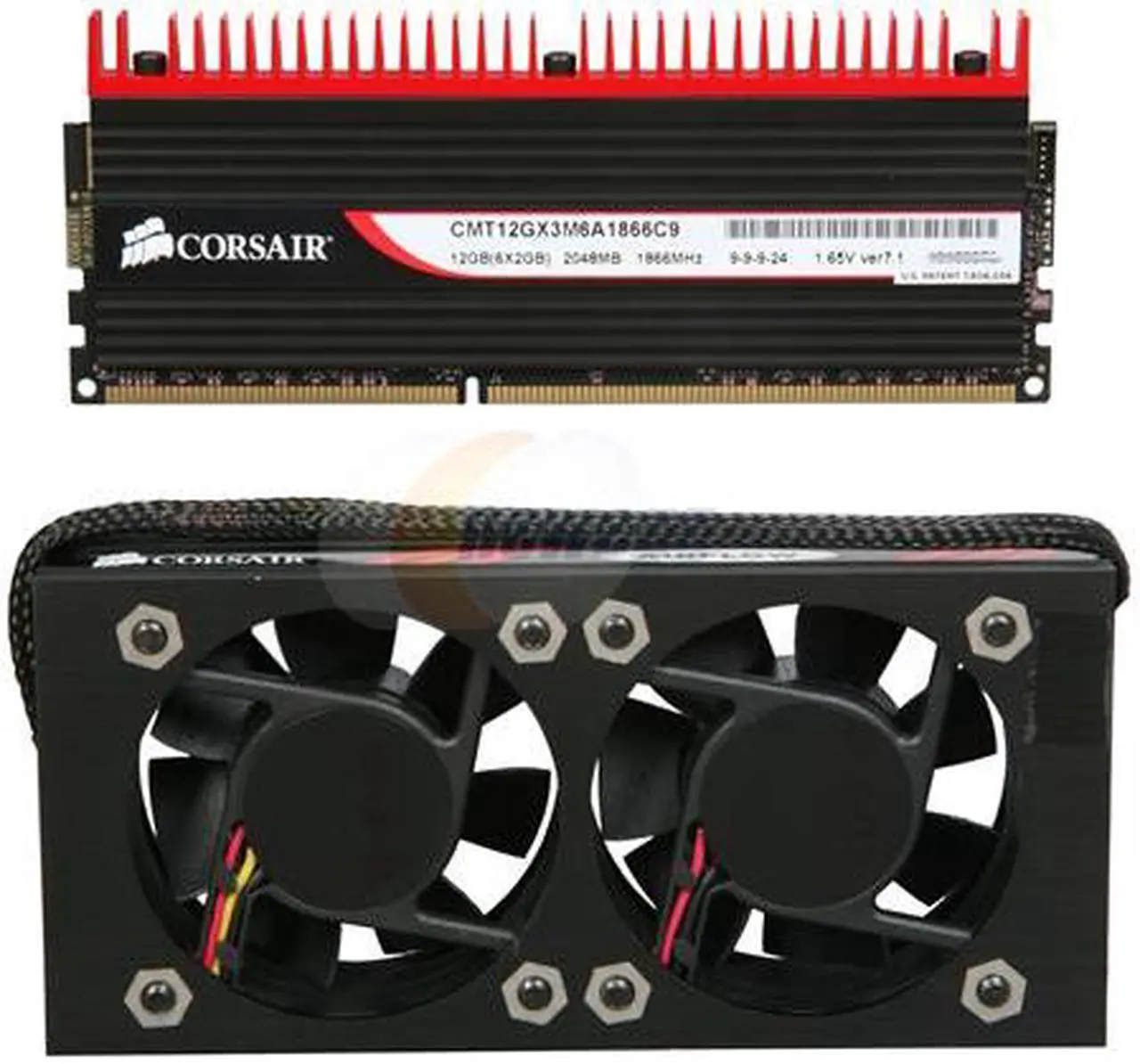 CORSAIR DOMINATOR GT 12GB (6 x 2GB) DDR3 1866 Desktop Memory with Airflow Fan Model ...
