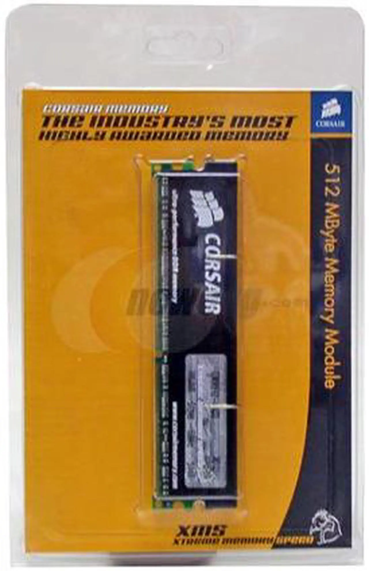 CORSAIR XMS 512MB DDR 550 (PC 4400) Desktop Memory Model CMX512-4400 ...