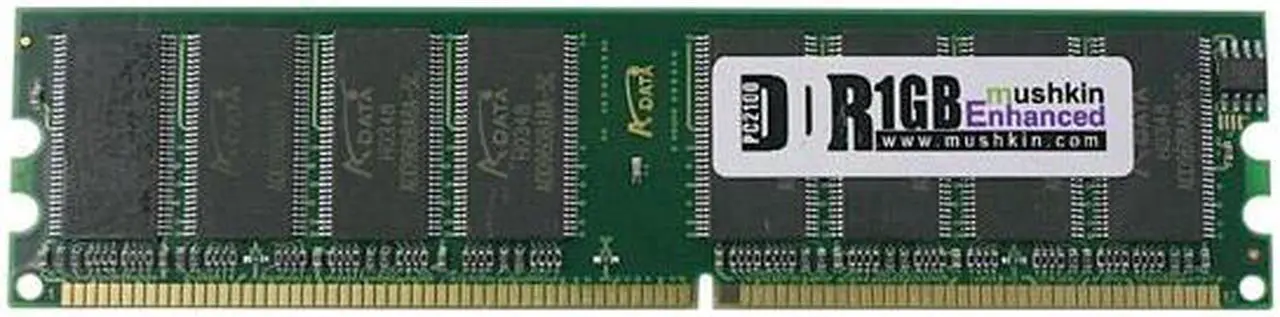 Mushkin Enhanced Green 1GB 184-Pin DDR SDRAM DDR 266 (PC 2100) System Memory Model 990924 ...