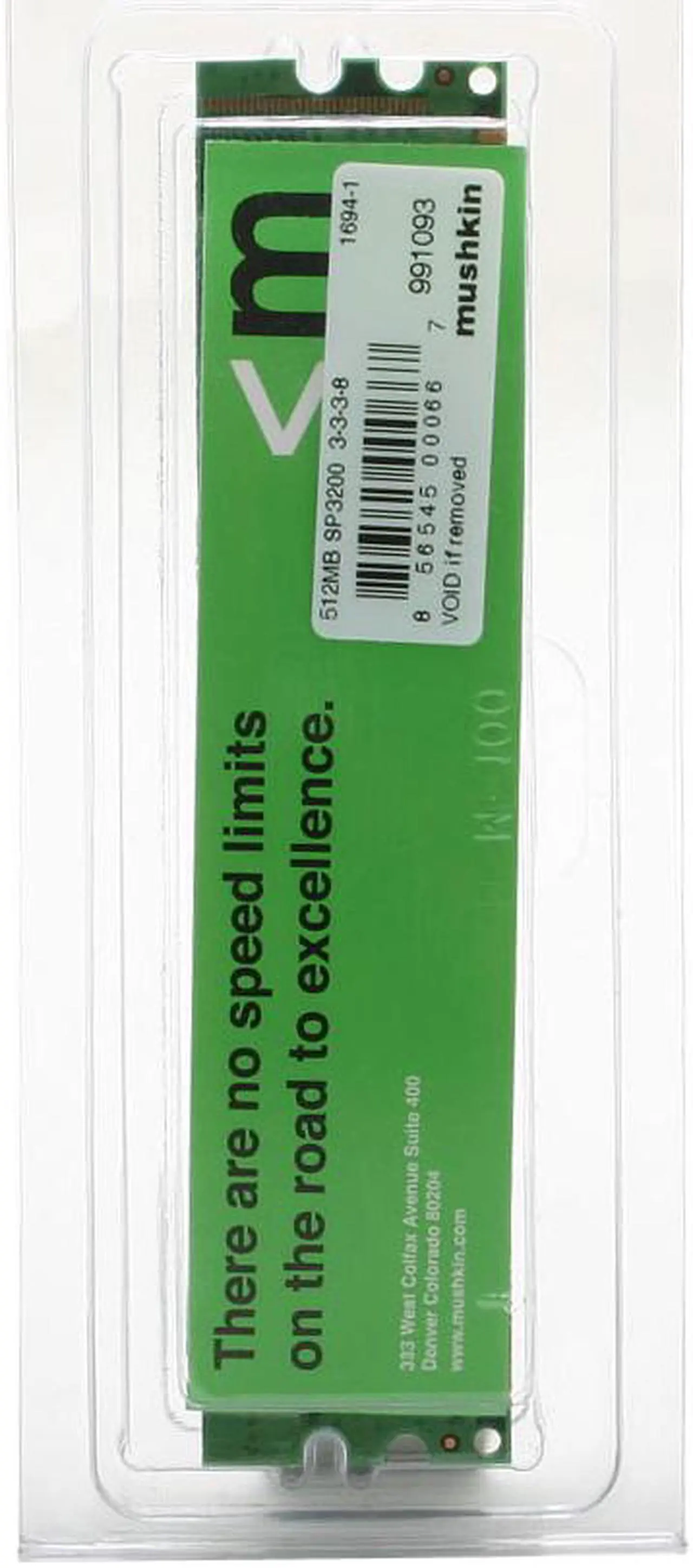 Mushkin Enhanced Essentials 512MB DDR 400 (PC 3200) Desktop Memory Model 991093 - Newegg.com