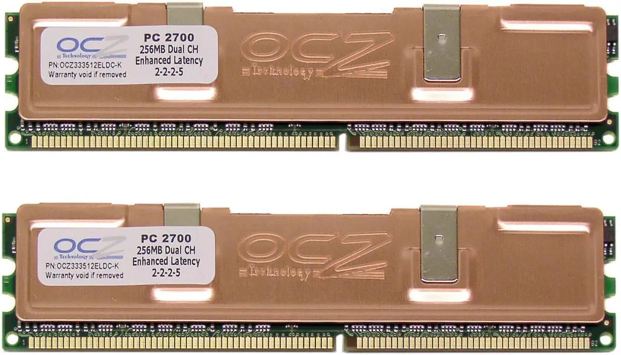 OCZ Dual Channel Performance Series with EL Feature-Set 512MB (2 x ...