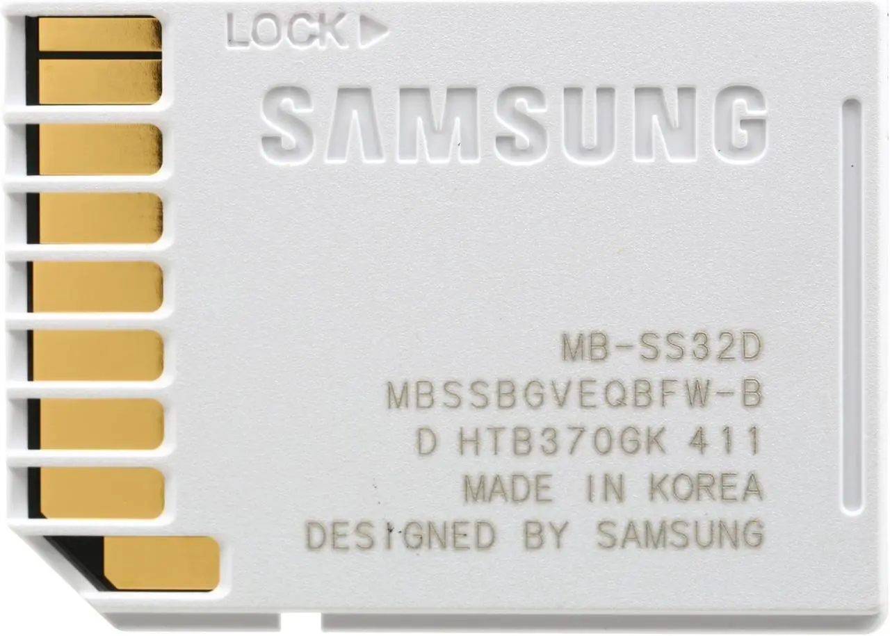 SAMSUNG 32GB Secure Digital High-Capacity (SDHC) Flash Card Model MB ...