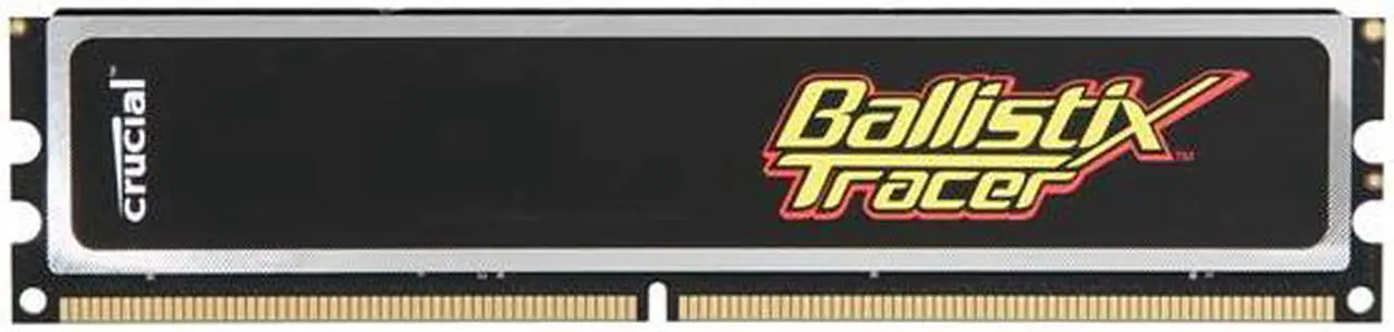 Crucial Ballistix Tracer 1GB DDR2 800 (PC2 6400) Desktop Memory w/ Red ...