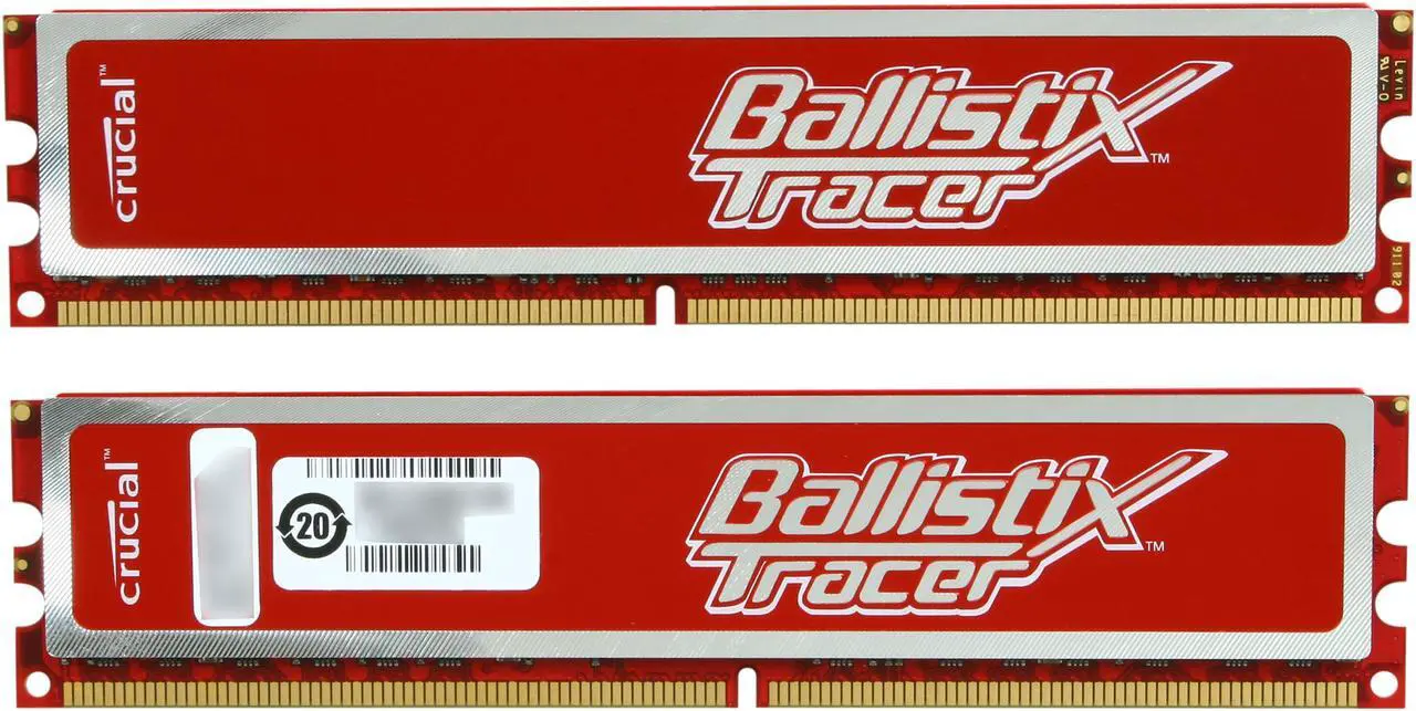 Crucial Ballistix Tracer 4GB (2 x 2GB) DDR2 800 (PC2 6400) Dual Channel ...