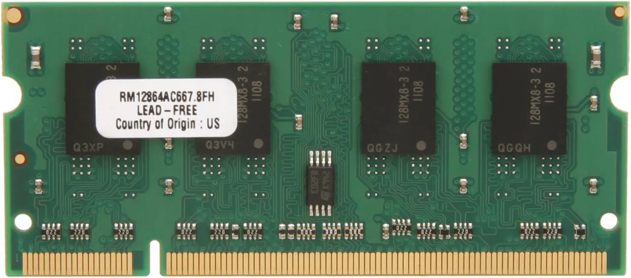 Rendition by Crucial 1GB 200-Pin DDR2 SO-DIMM DDR2 667 (PC2 5300 ...