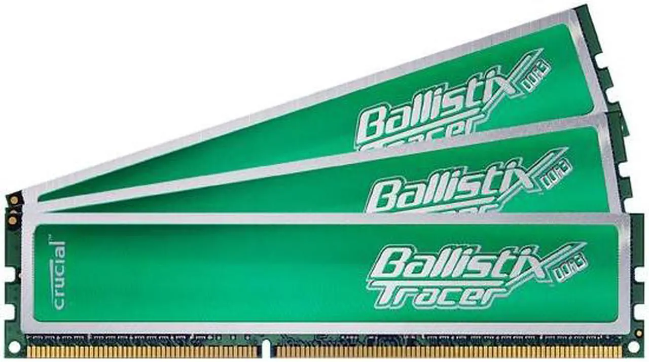 Crucial Ballistix Tracer 3GB (3 x 1GB) DDR3 1333 (PC3 10600) Desktop ...