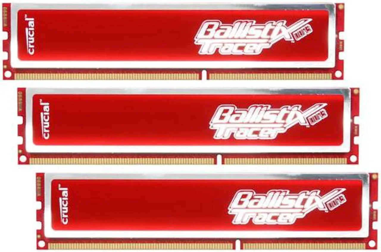 Crucial Ballistix Tracer 3GB (3 x 1GB) DDR3 1600 (PC3 12800) Desktop ...