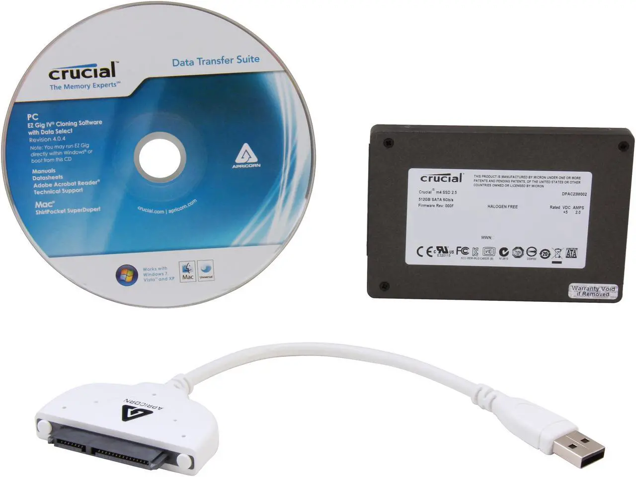 Crucial M4 CT512M4SSD2CCA 2.5" 512GB SATA III MLC Internal Solid State ...