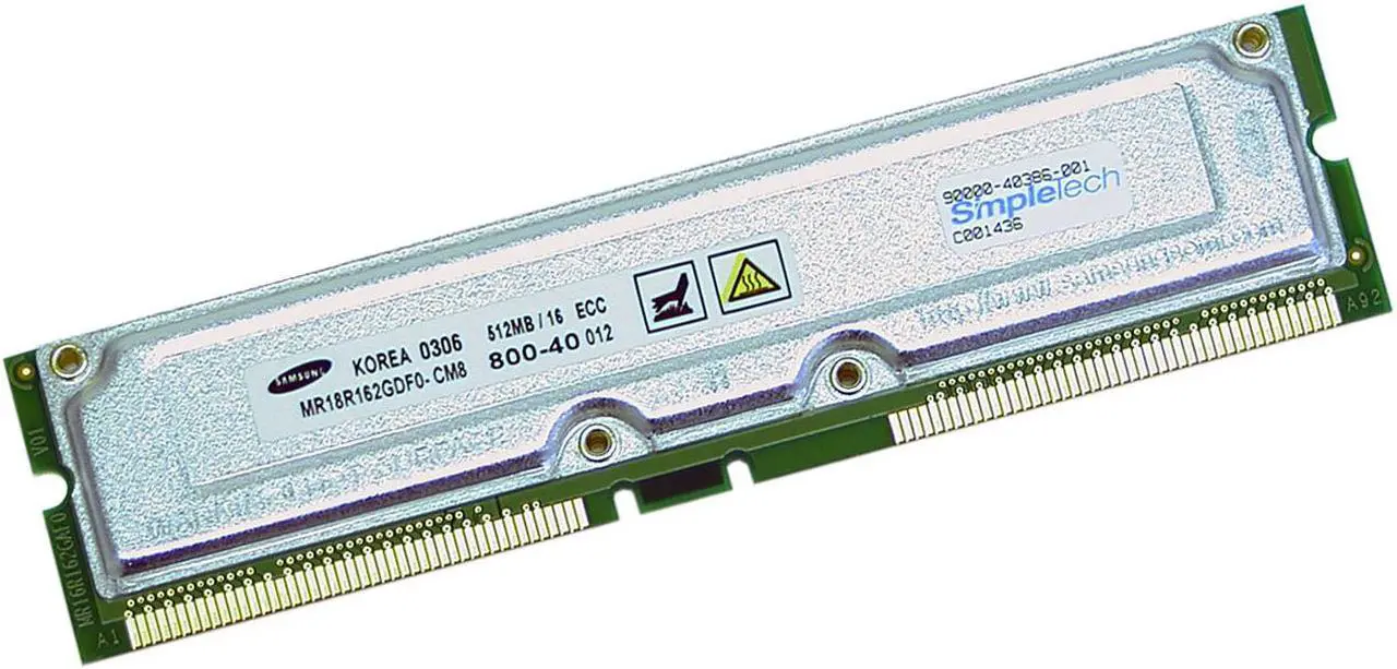 Open Box: SimpleTech 512MB ECC Unbuffered PC 800 Server Memory Model ...