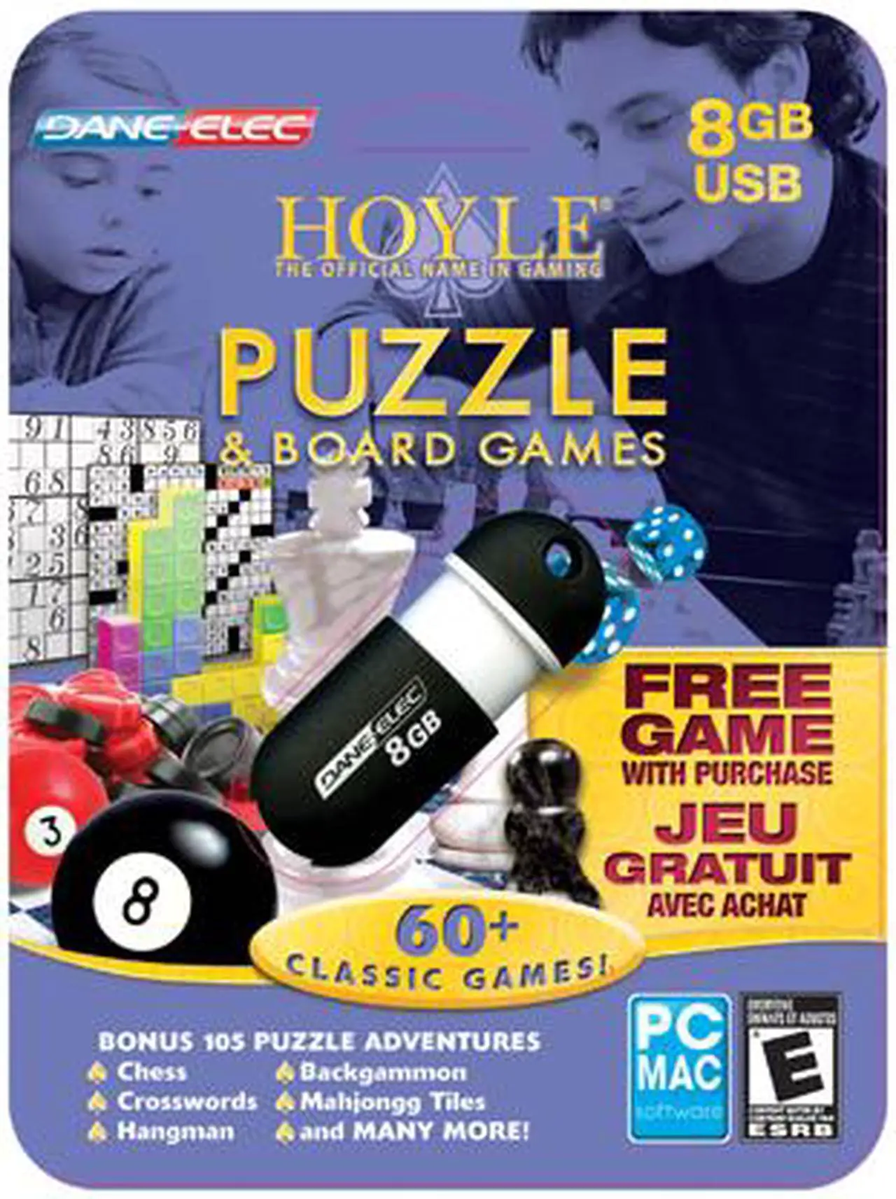 DANE-ELEC 8GB USB 2.0 Flash Drive with 150 Hoyle Puzzle Games - Newegg.com