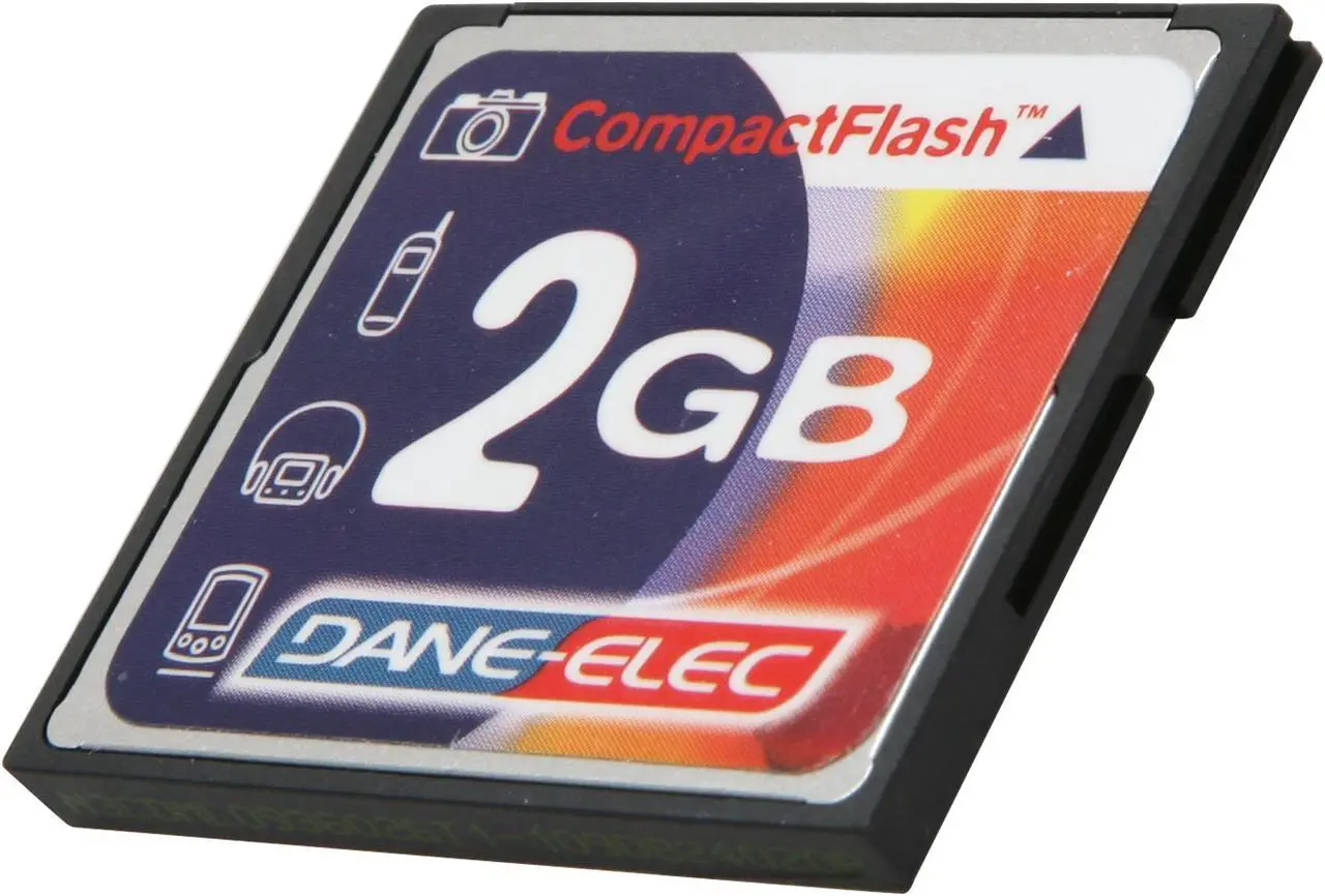 DANE-ELEC 2GB Compact Flash (CF) Flash Card Model DA-CF-2048-R - Newegg.com