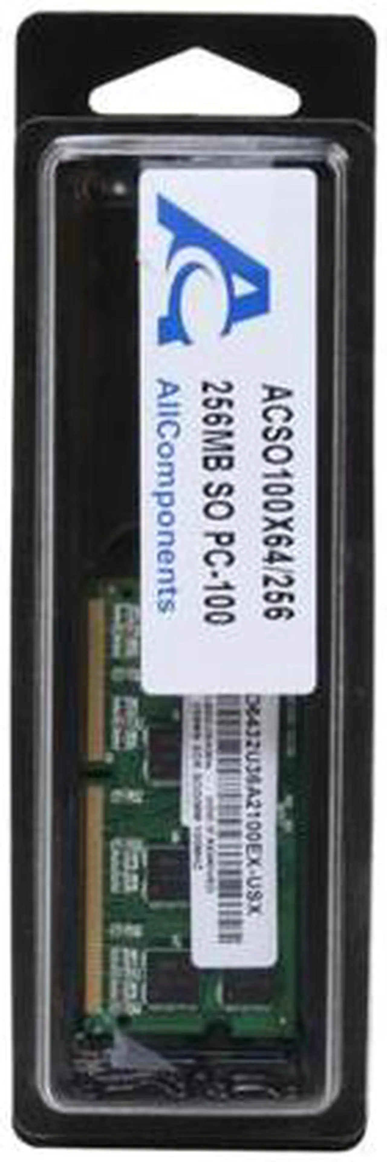 AllComponents 256MB 144-Pin SO-DIMM PC 100 Laptop Memory Model ...