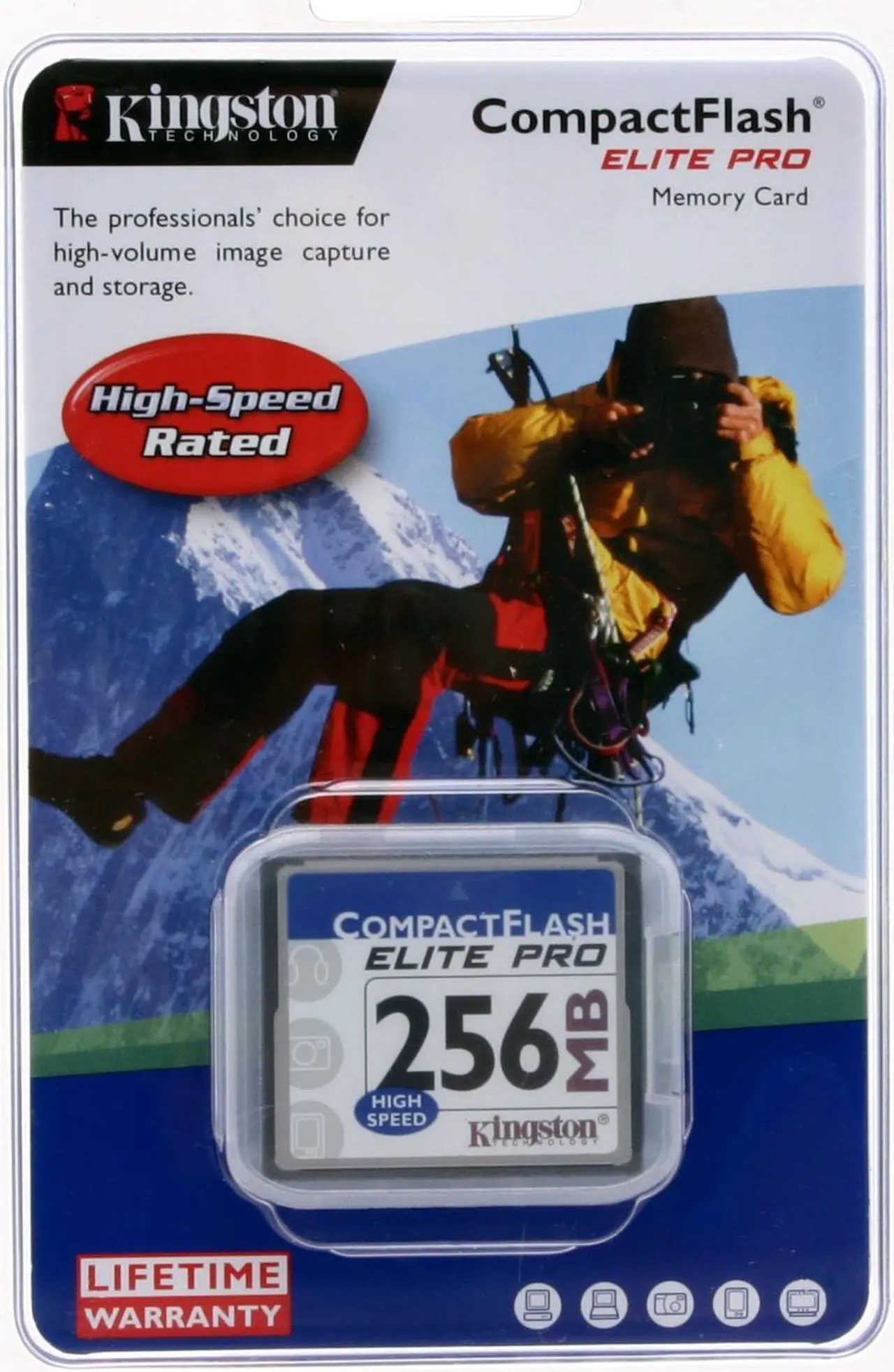 Kingston Elite Pro 256MB Compact Flash (CF) Flash Media Model CF/256-S ...