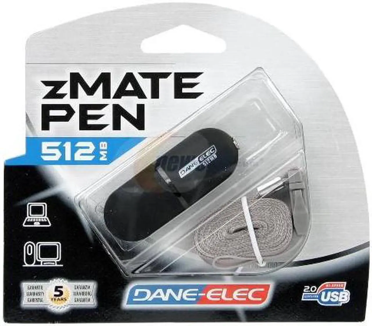 DANE-ELEC The zMate Pen 512MB Flash Drive (USB2.0 Portable) - Newegg.com