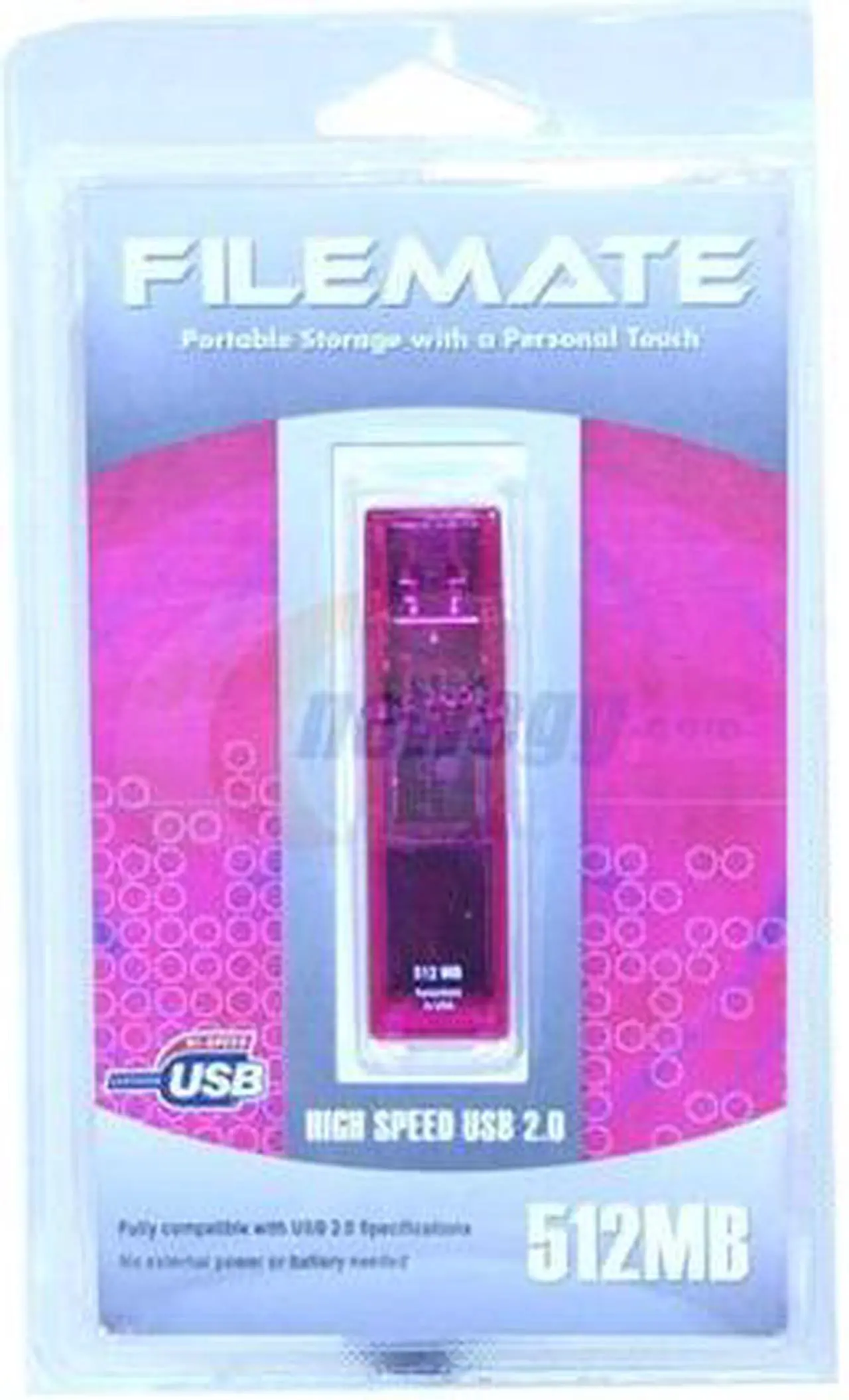 Wintec FileMate (Pink) 512MB Flash Drive (USB2.0 Portable) - Newegg.com