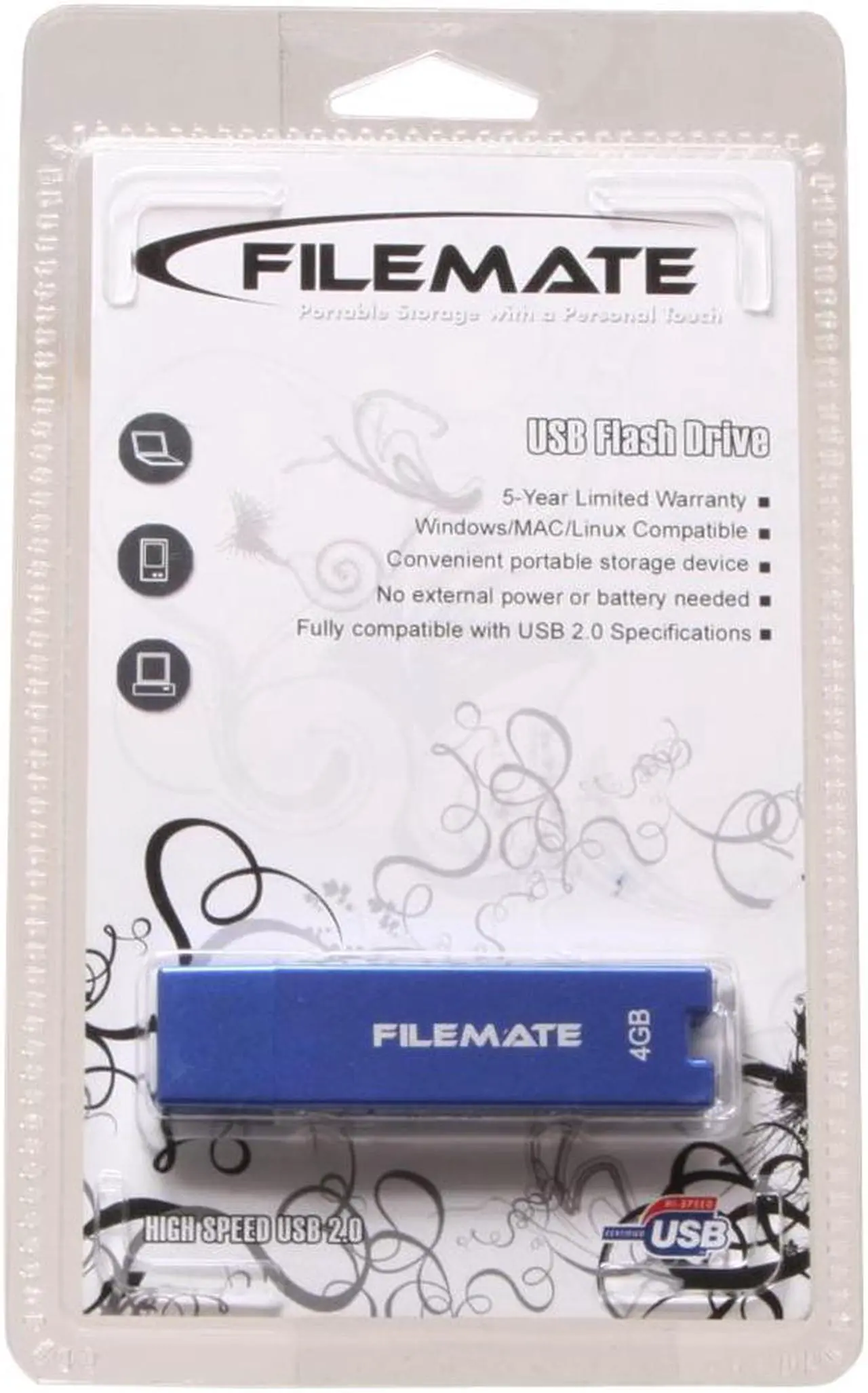 Wintec FILEMATE 4GB Flash Drive (USB2.0 Portable) - Newegg.com