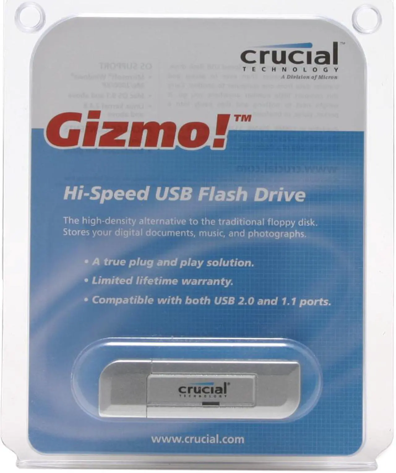 crucial 128MB USB 2.0 Flash Drive (USB Portable) Model CT128MBUFD ...