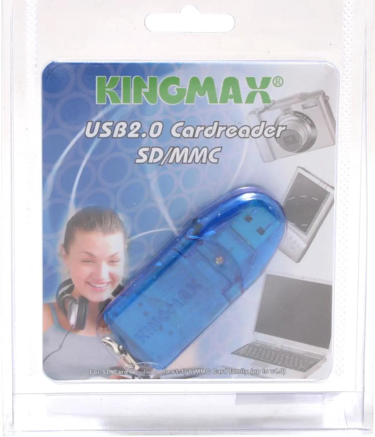 KINGMAX KCR2A22A 2-in-1 USB 2.0 SD/MMC Card Reader - Newegg.com