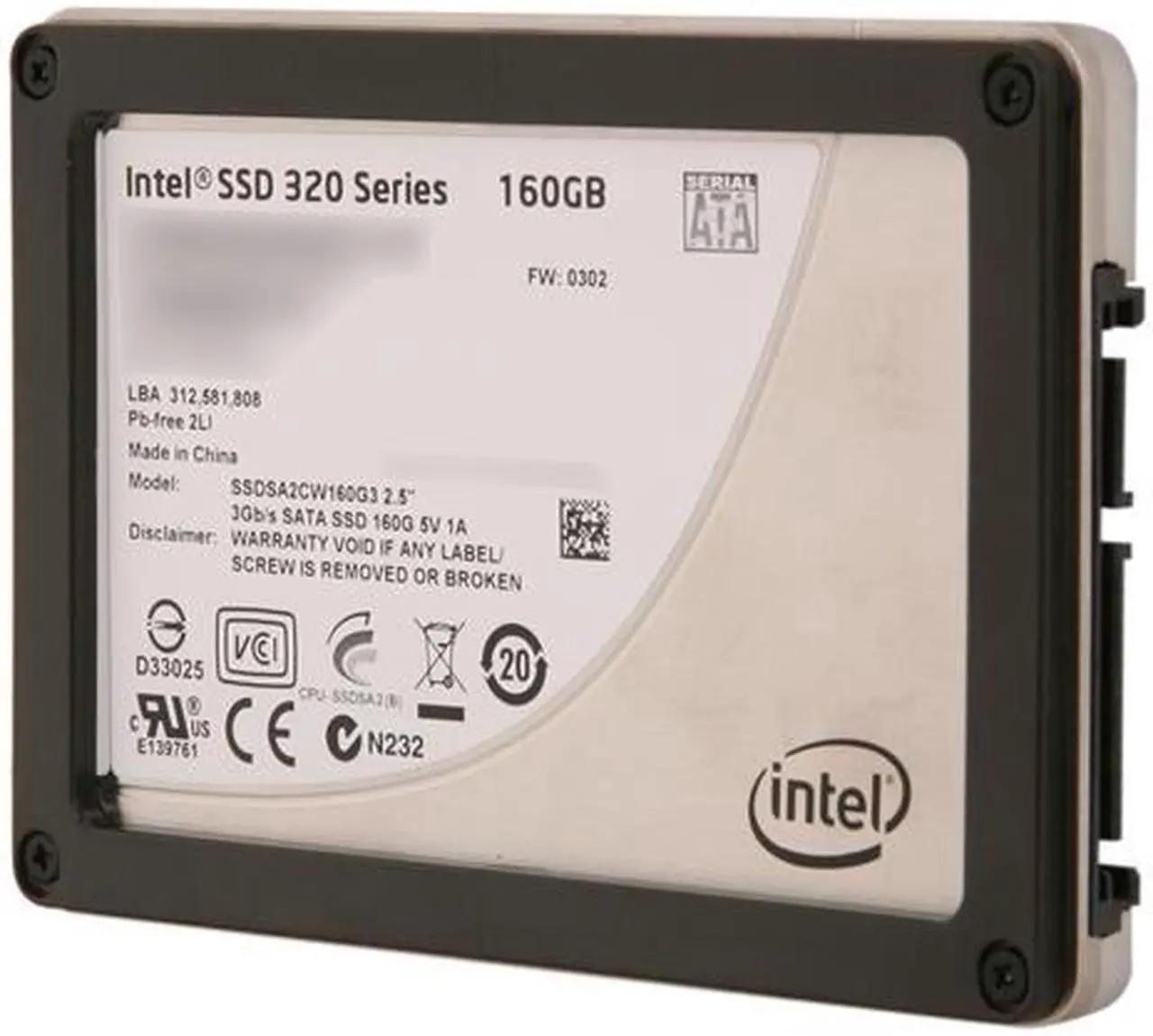 Intel 320 Series 2.5" 160GB SATA II MLC Internal Solid State Drive (SSD ...