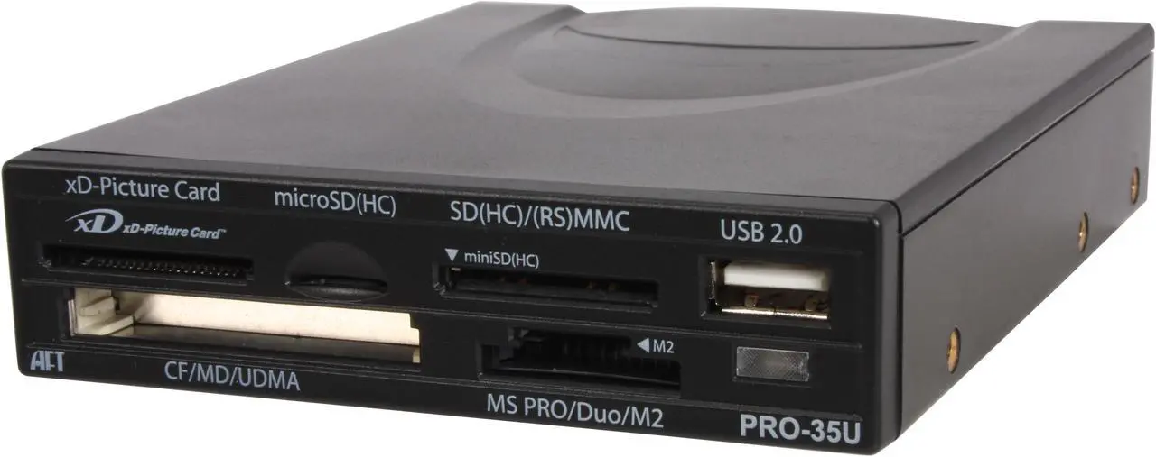 AFT PRO-35U USB 2.0 3.5" Bay, CompactFlash/ SDHC/ SDXC/ microSD ...