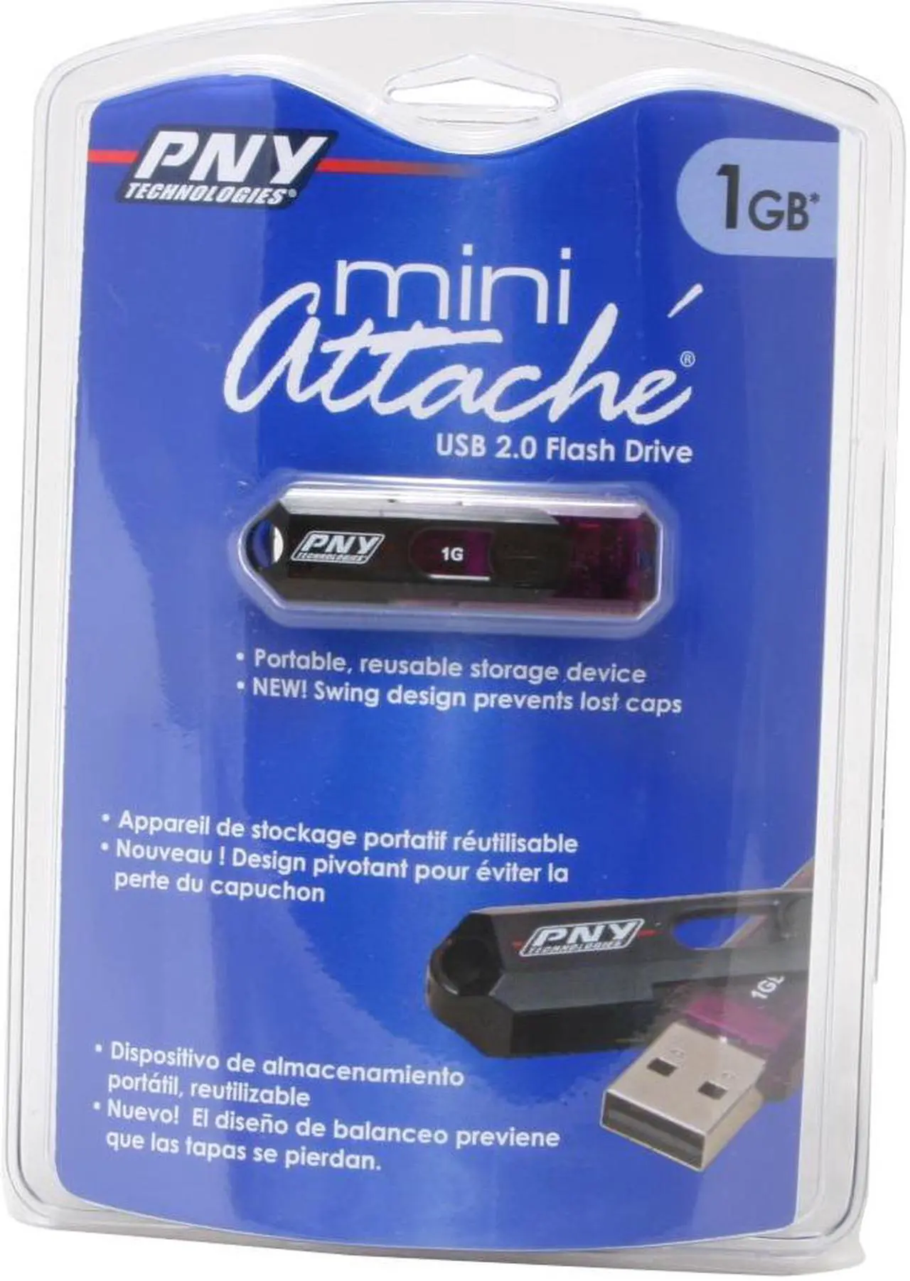 PNY Mini Attaché 1GB Flash Drive (USB2.0 Portable) - Newegg.com