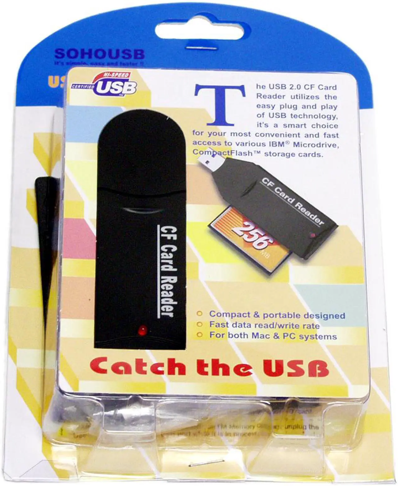 HEISEI HR-201CF USB 2.0 Compact Flash Reader/Writer - Newegg.com