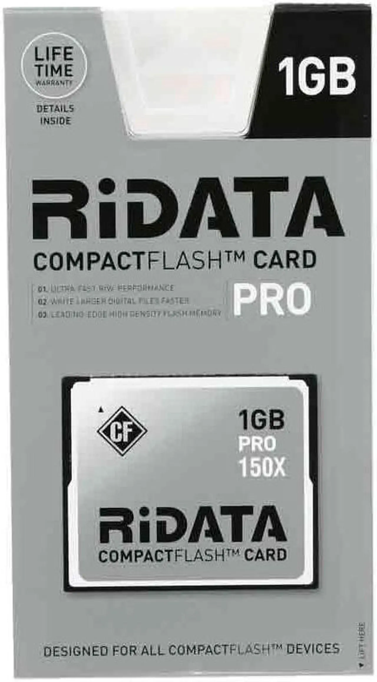 RiDATA Pro 1GB Compact Flash (CF) Flash Card Model CFR1G-SILV - Newegg.com