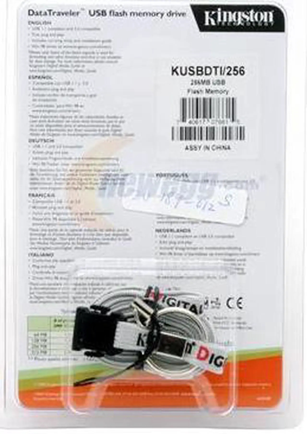 Kingston DataTraveler 256MB Flash Drive (USB2.0 Portable) - Newegg.com