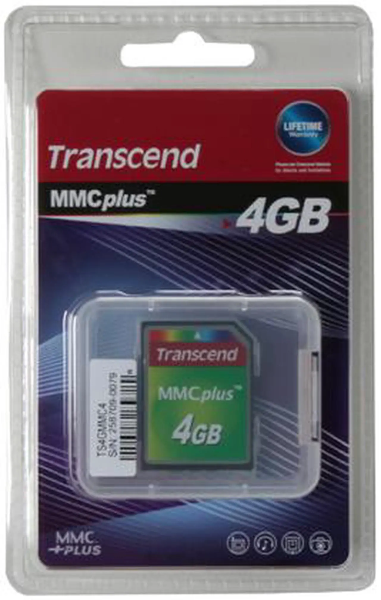 Transcend 4GB MultiMedia (MMC plus) Plus Flash Card Model TS4GMMC4 - Newegg.com