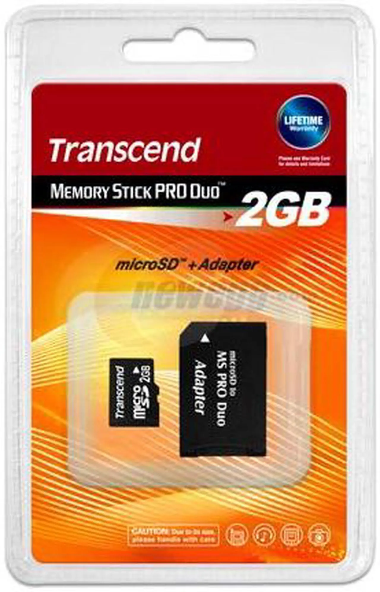 Transcend 2GB MicroSD Flash Card with MS pro duo adapter Model TS2GUSD-MS - Newegg.com