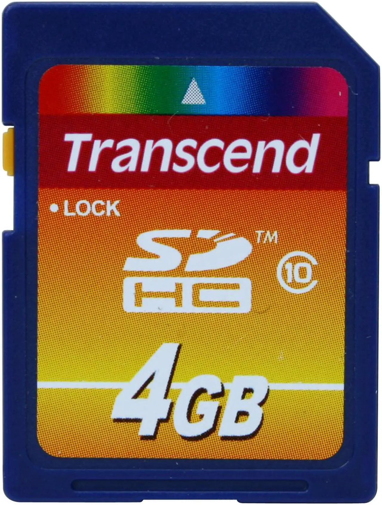 Transcend 4GB Secure Digital High-Capacity (SDHC) Flash Card Model TS4GSDHC10 - Newegg.com