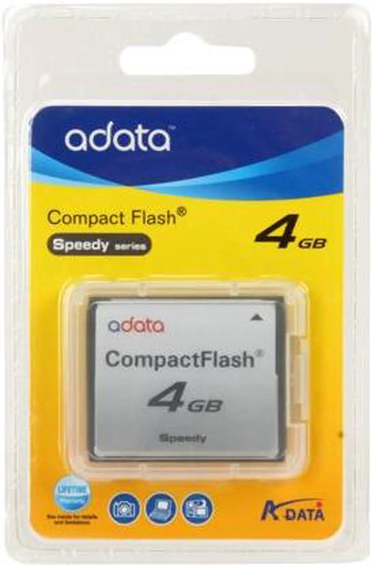 ADATA Speedy 4GB Compact Flash (CF) Flash Card Model SPEEDY CF 4GB ...