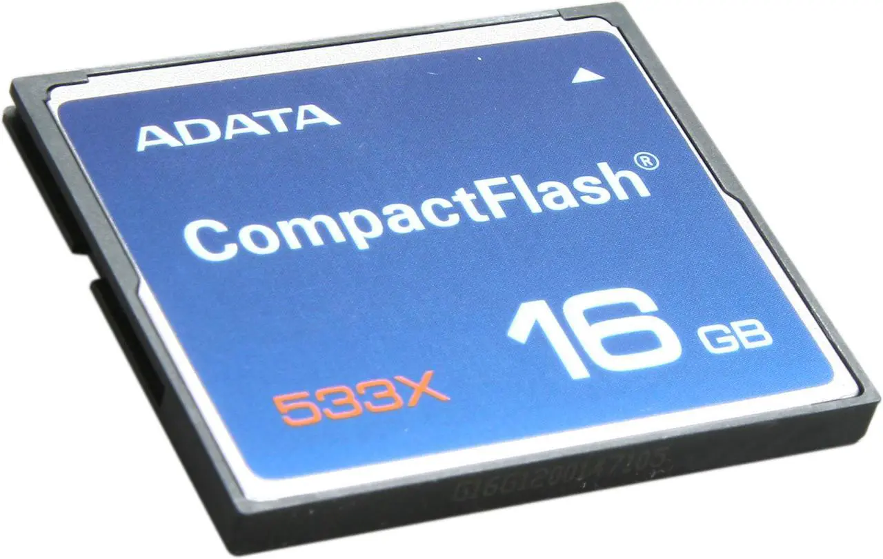 ADATA 16GB 533X Compact Flash (CF) Flash Card Model ACF16G533X-R ...